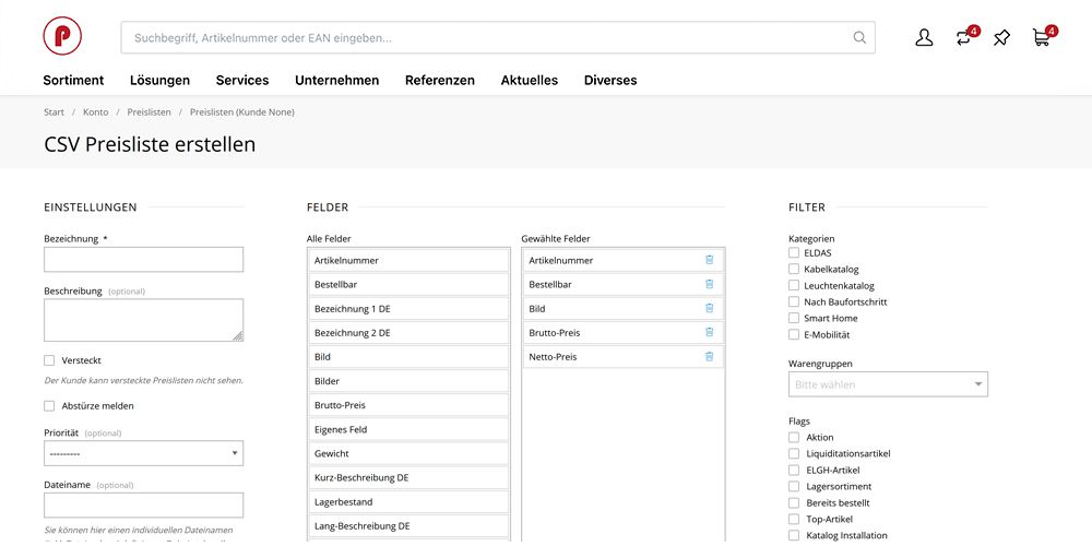 Erstellung und Verteilung von Produktlisten im E-Business - Polynorm Software AG